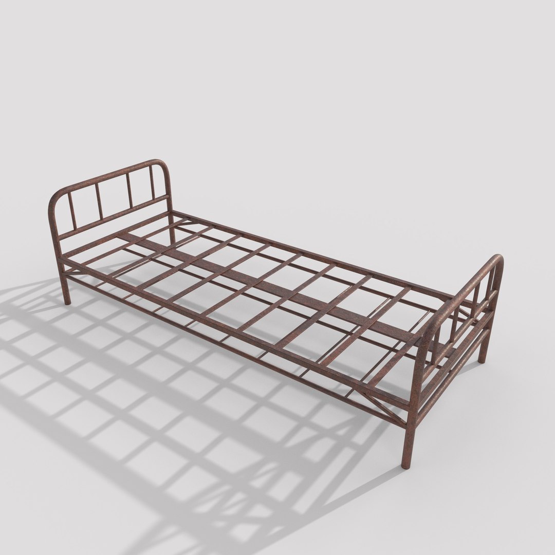 3D Rusty Bed Frame - TurboSquid 2387001