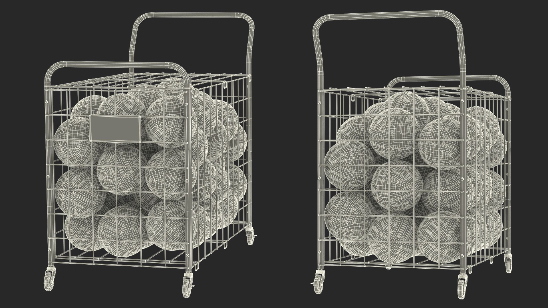 Metal Storage Full of Soccerball 3D model - TurboSquid 2139398
