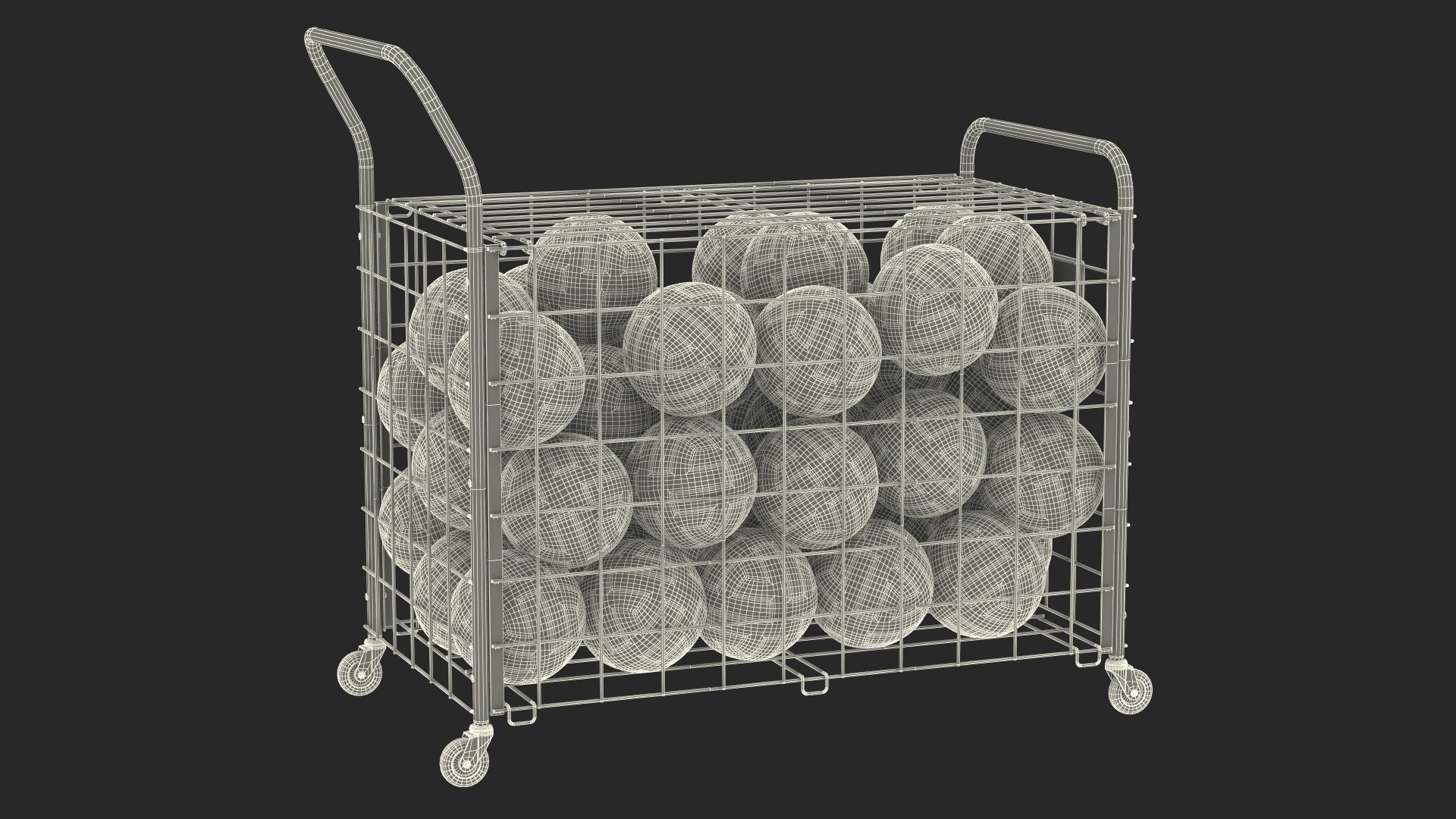 Metal Storage Full of Soccerball 3D model - TurboSquid 2139398