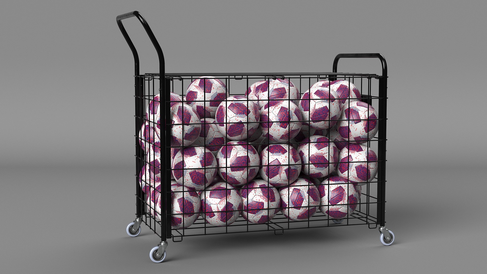 Metal Storage Full of Soccerball 3D model - TurboSquid 2139398