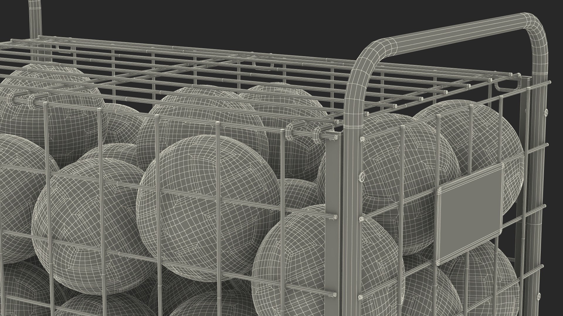 Metal Storage Full of Soccerball 3D model - TurboSquid 2139398