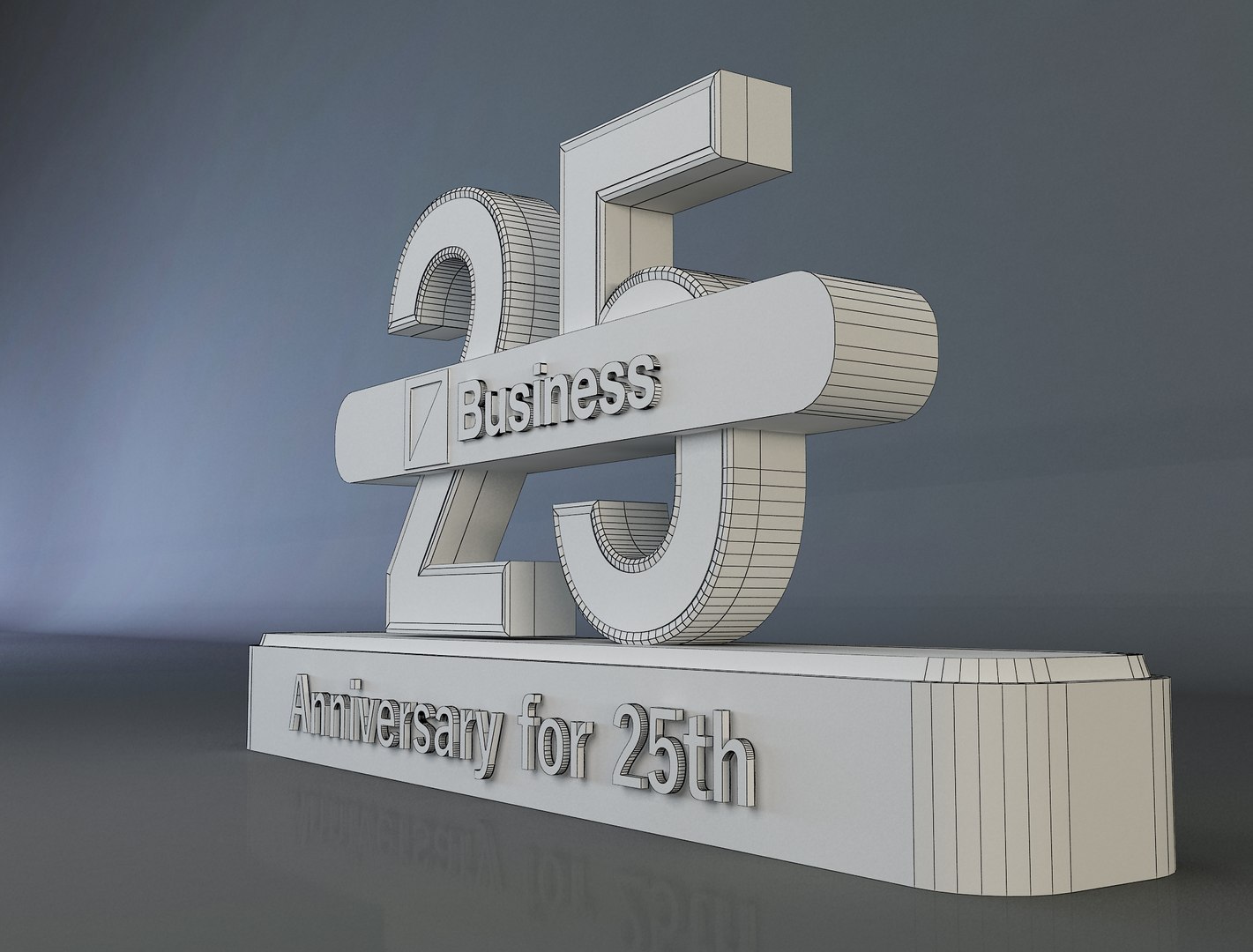 25 Years Anniversary 3d Model A661a Model - TurboSquid 2174192