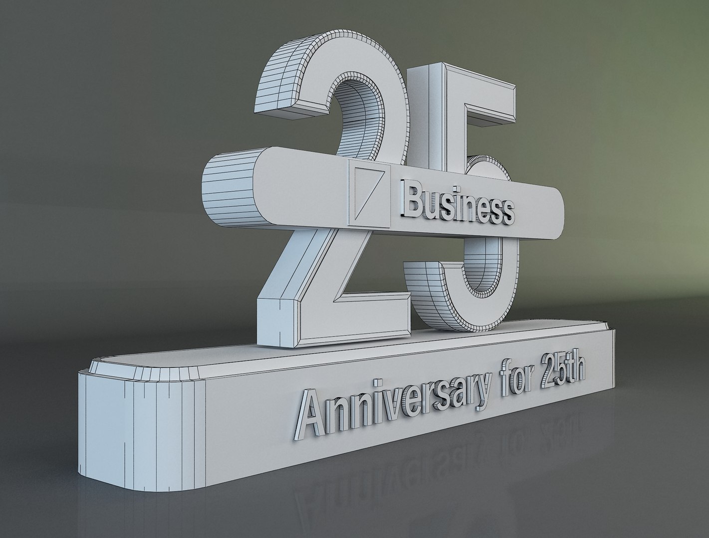 25 Years Anniversary 3d Model A661a Model - TurboSquid 2174192