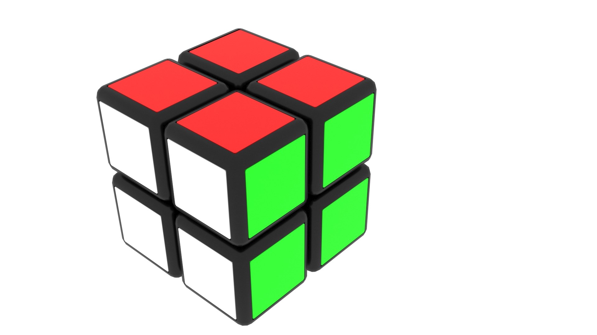 Rubiks Cube 2x2x2 3D - TurboSquid 1730053