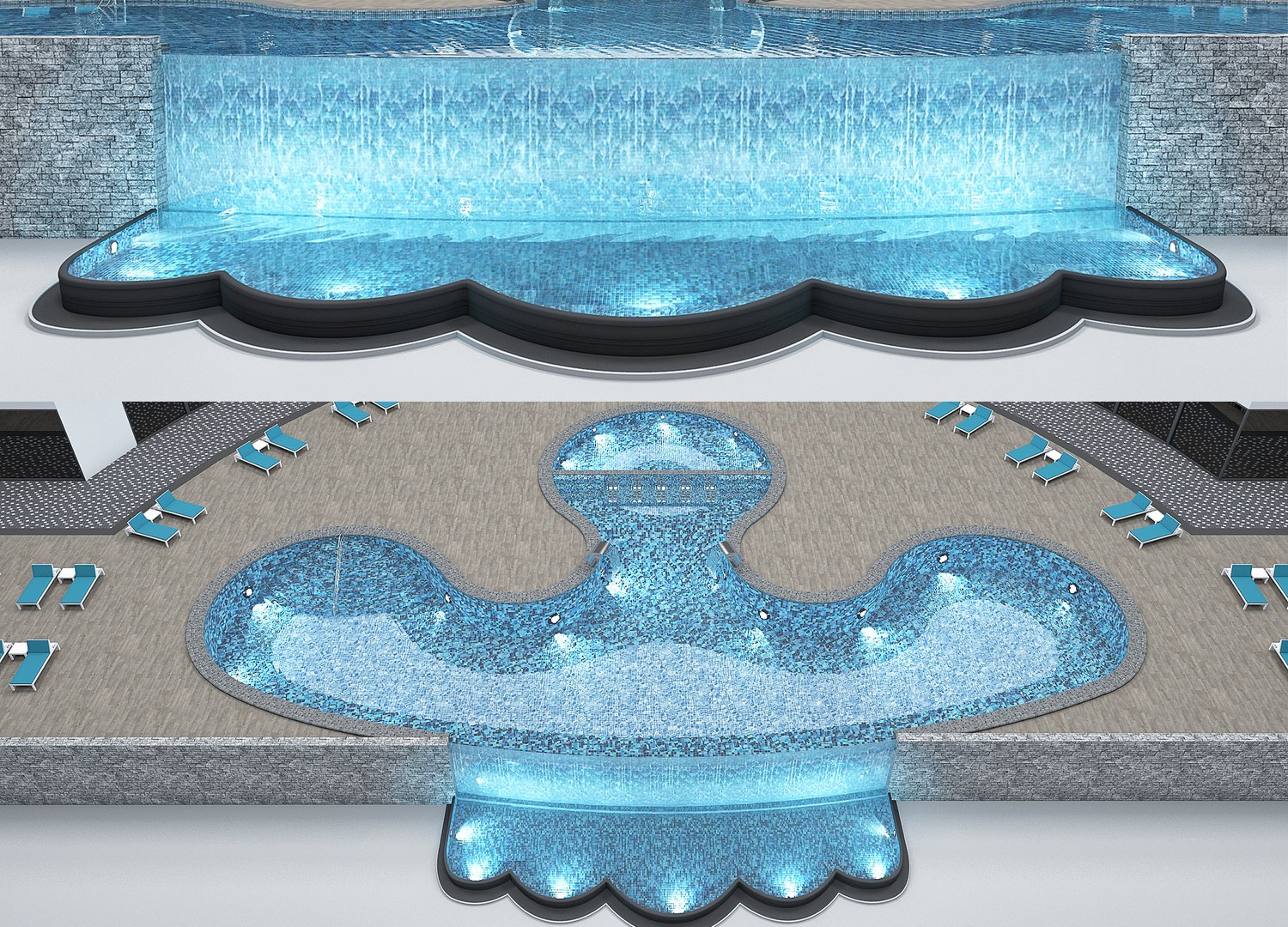 Swimming Pool Infinty 3D Model - TurboSquid 1721774