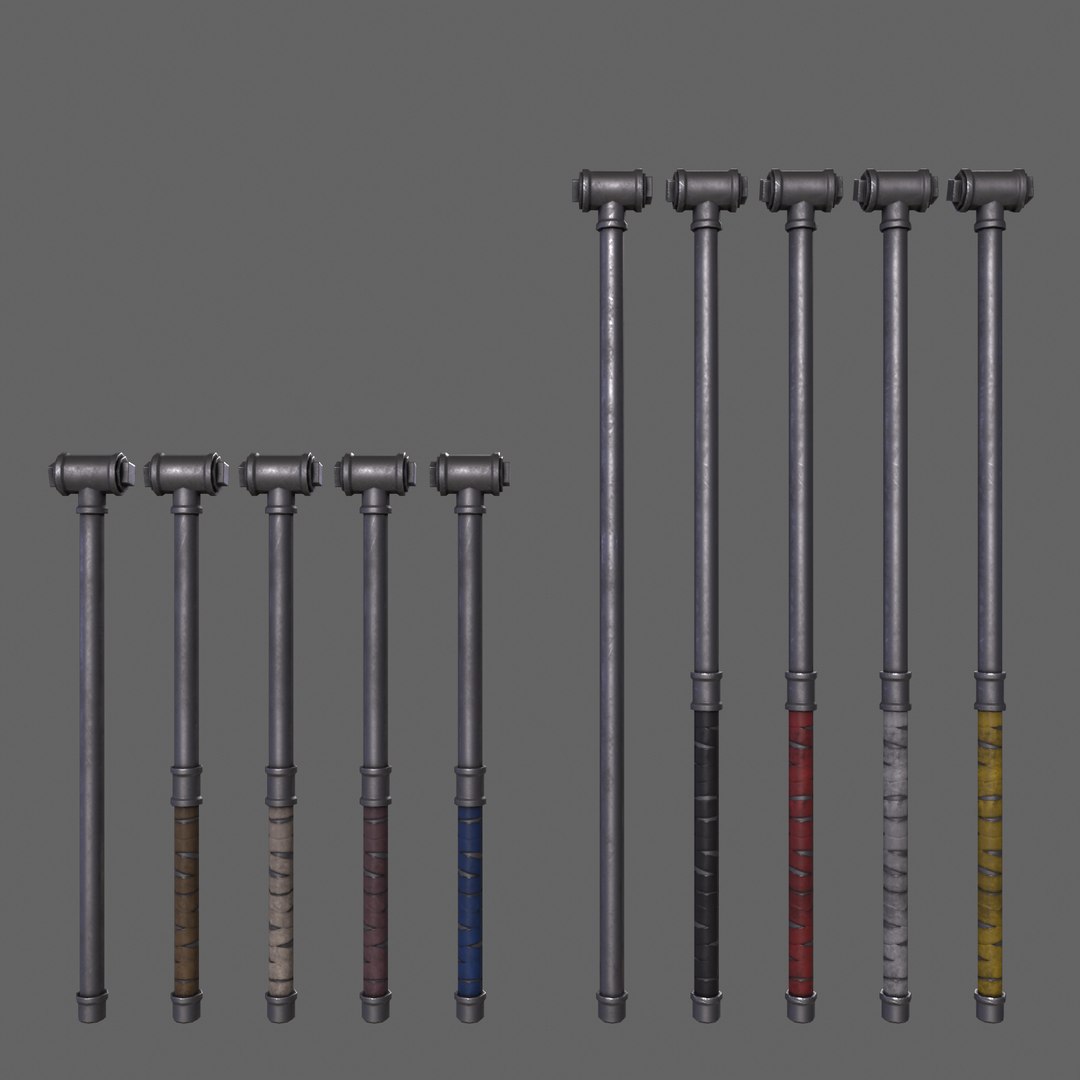 PBR Pipe Weapon V2 3D Model - TurboSquid 1909823