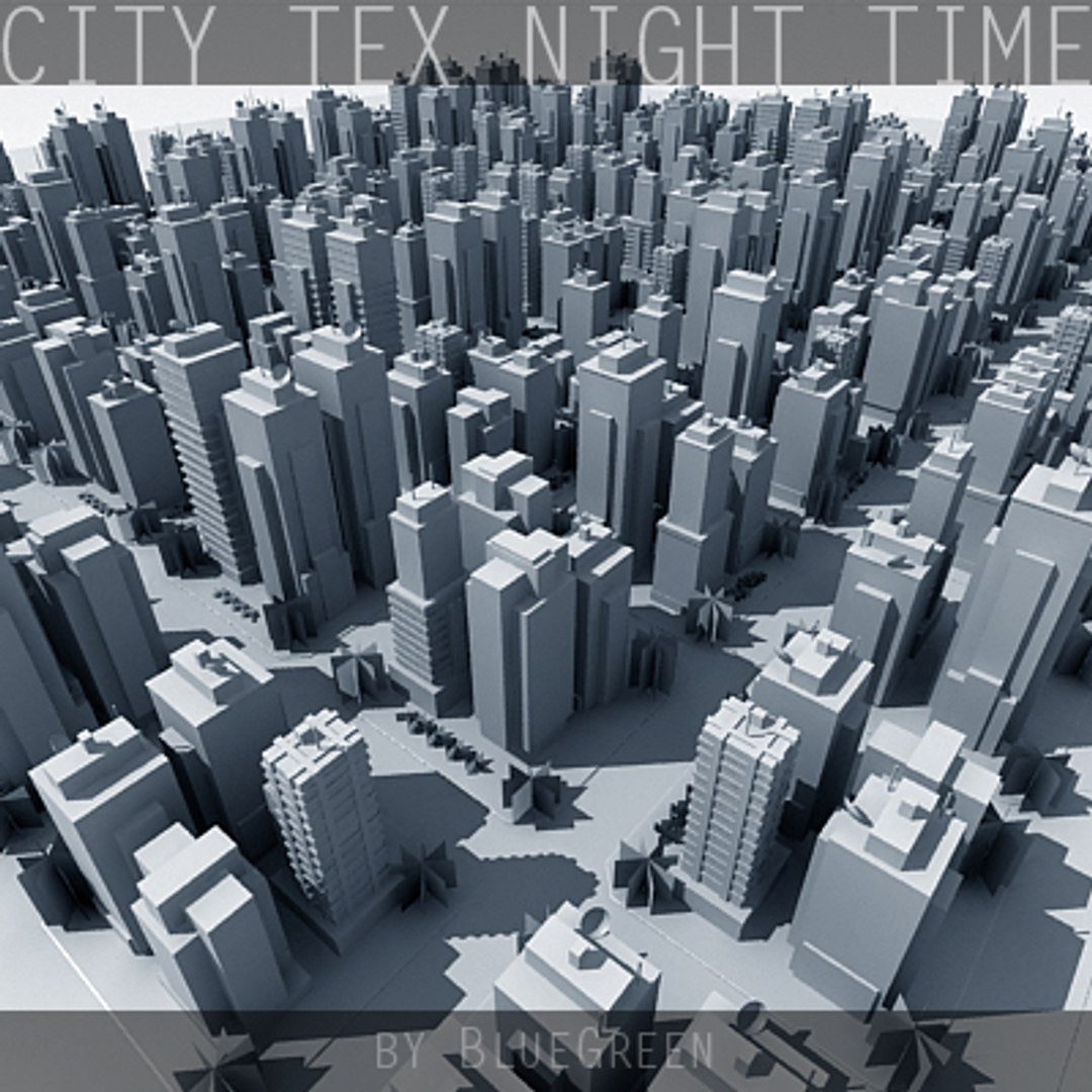 3d Max City Night Time