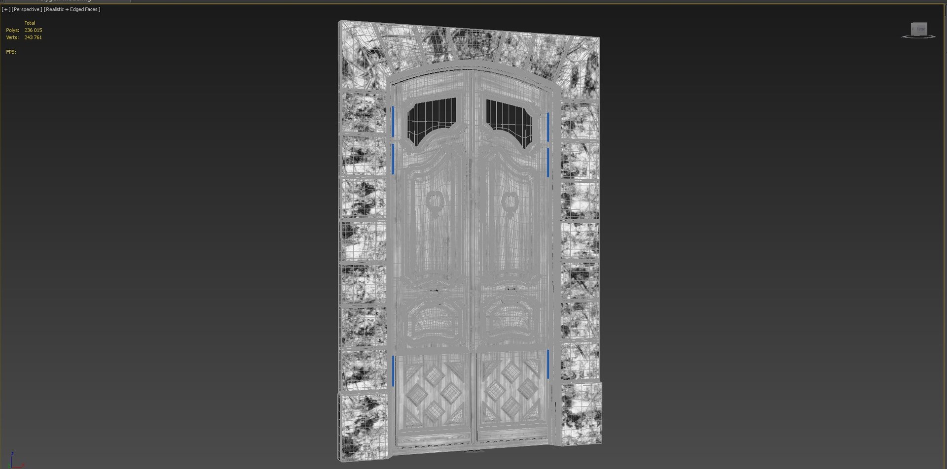 3D Entrance Classic Door 133 - TurboSquid 2358754