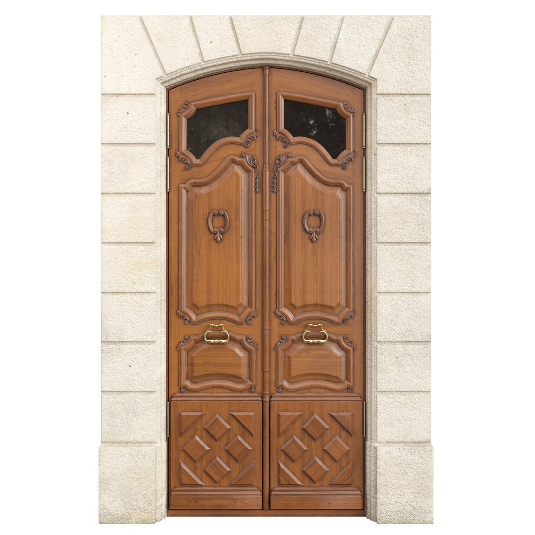 3D Entrance Classic Door 133 - TurboSquid 2358754