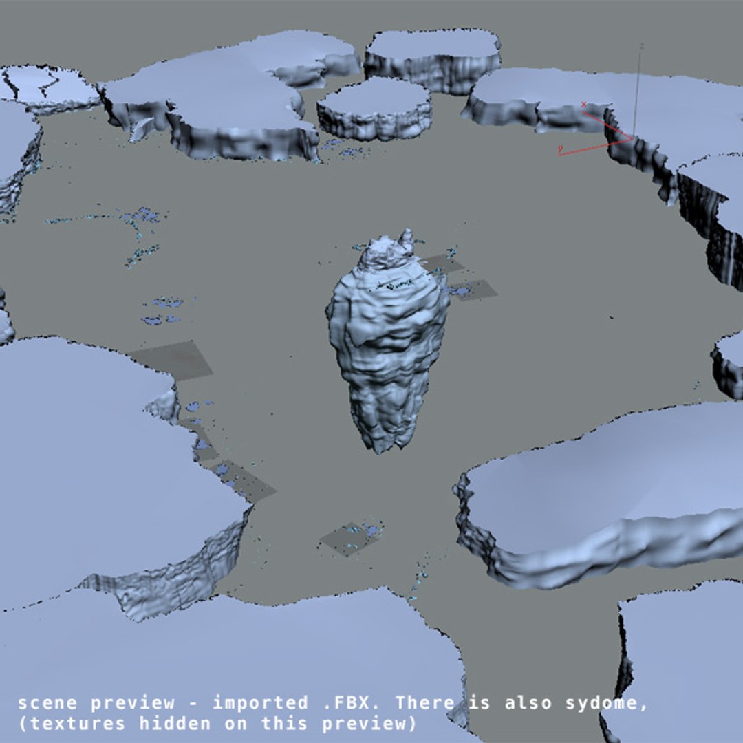 3d Model Iceberg Mountain Ice