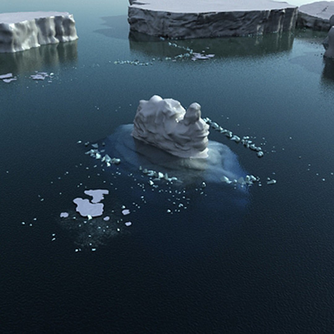 3d Model Iceberg Mountain Ice