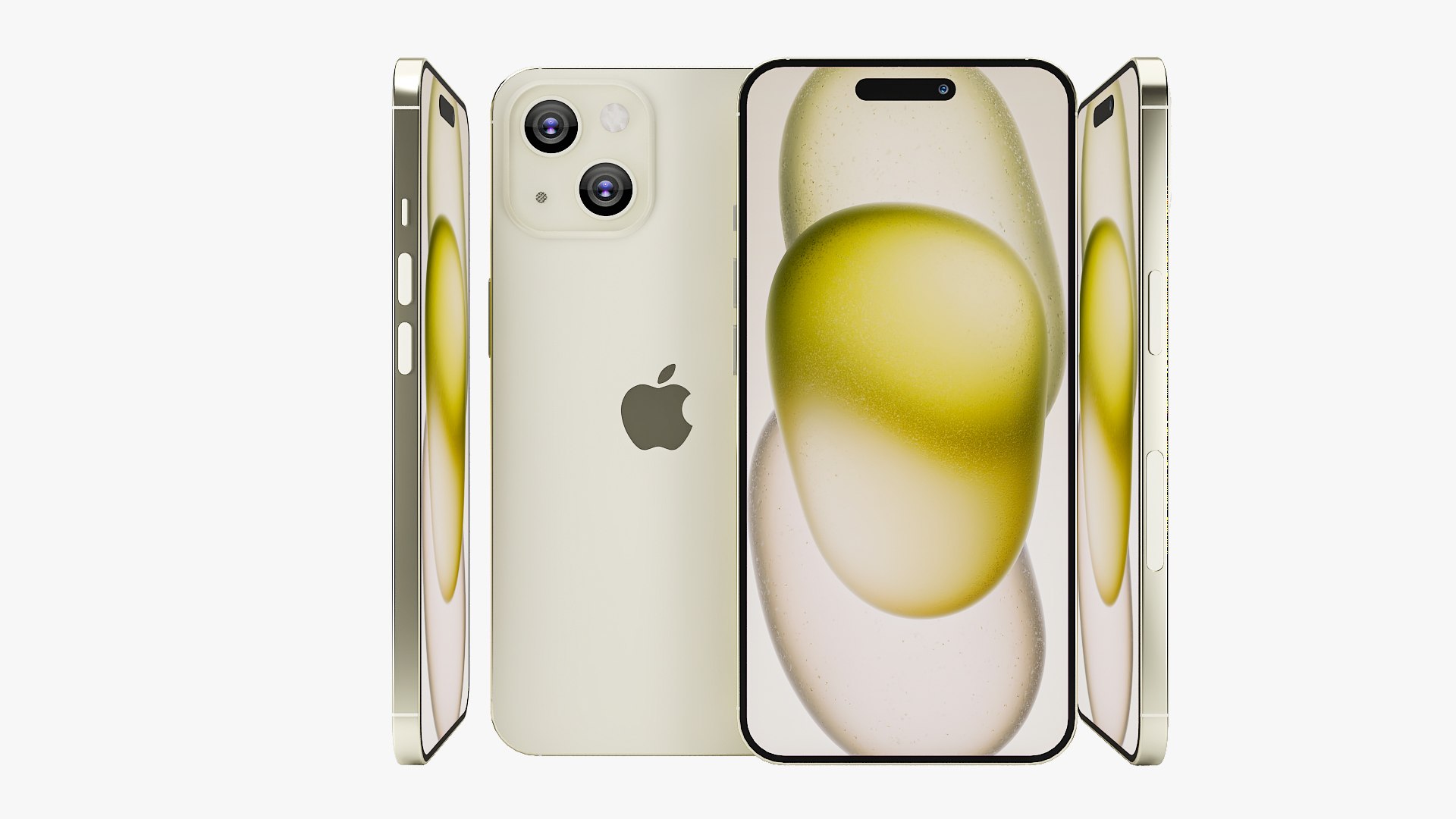 Apple I Phone 15 With All Colors 3D Model - TurboSquid 2247789