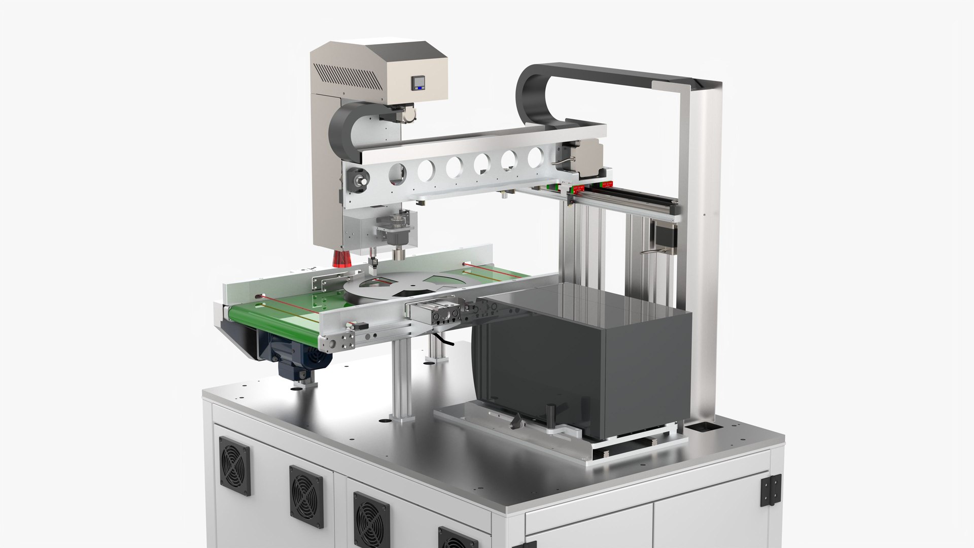 Automatic Scanning Code Labeling Machine 3D model - TurboSquid 2025613