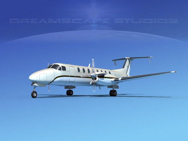 beechcraft 1900c 3d model