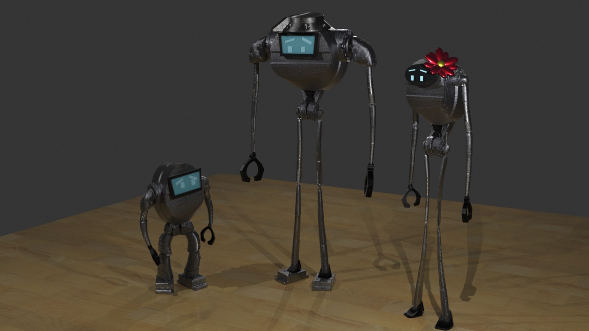 Robot Family 3D - TurboSquid 1471002