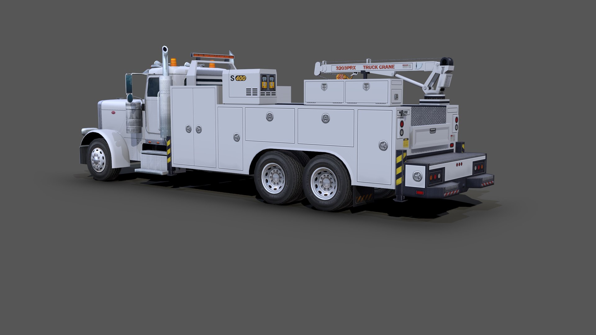 3D Peterbilt 389 2014 Utility Truck S03 Model - TurboSquid 2090012