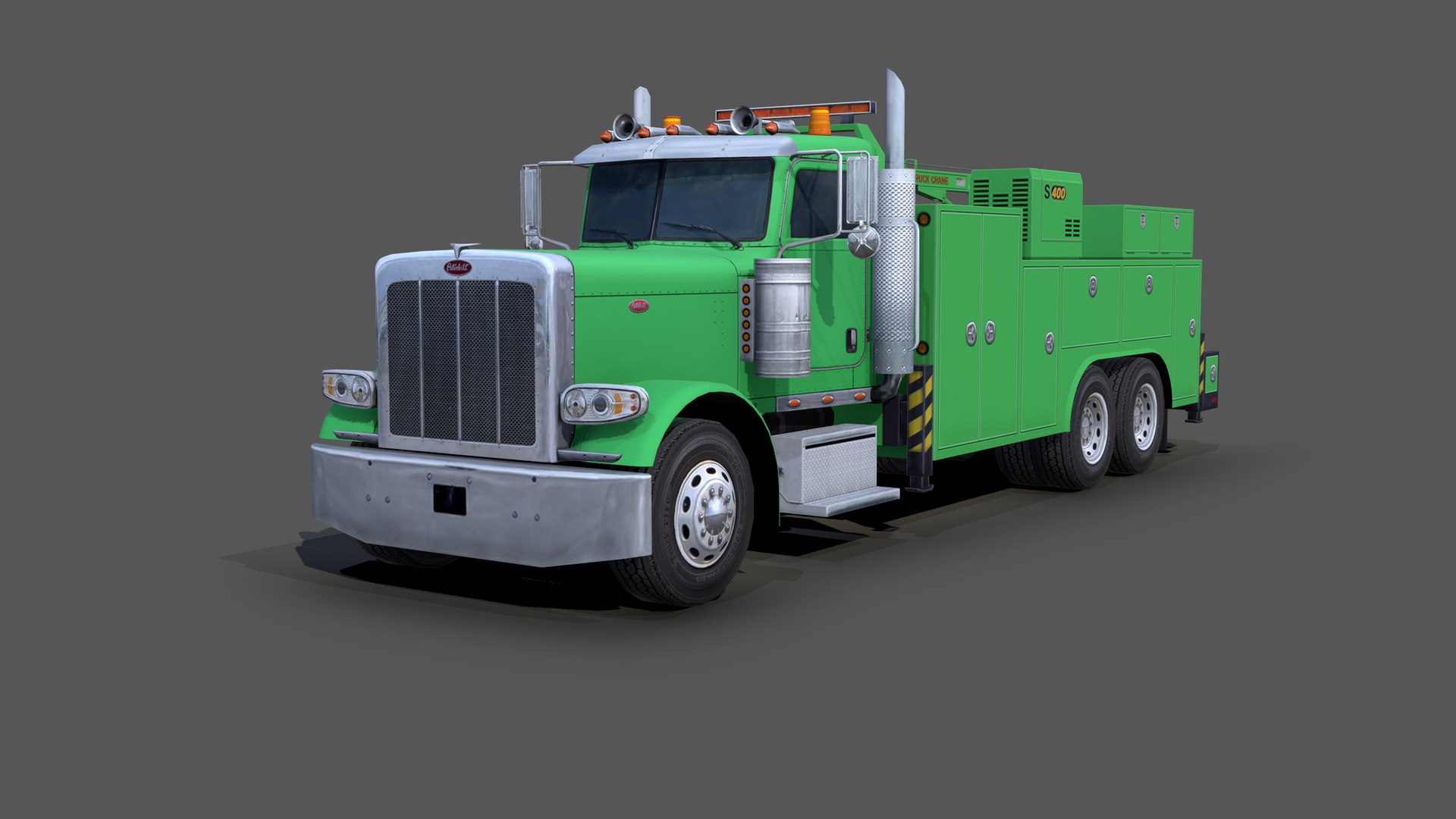 3D Peterbilt 389 2014 Utility Truck S03 Model - TurboSquid 2090012