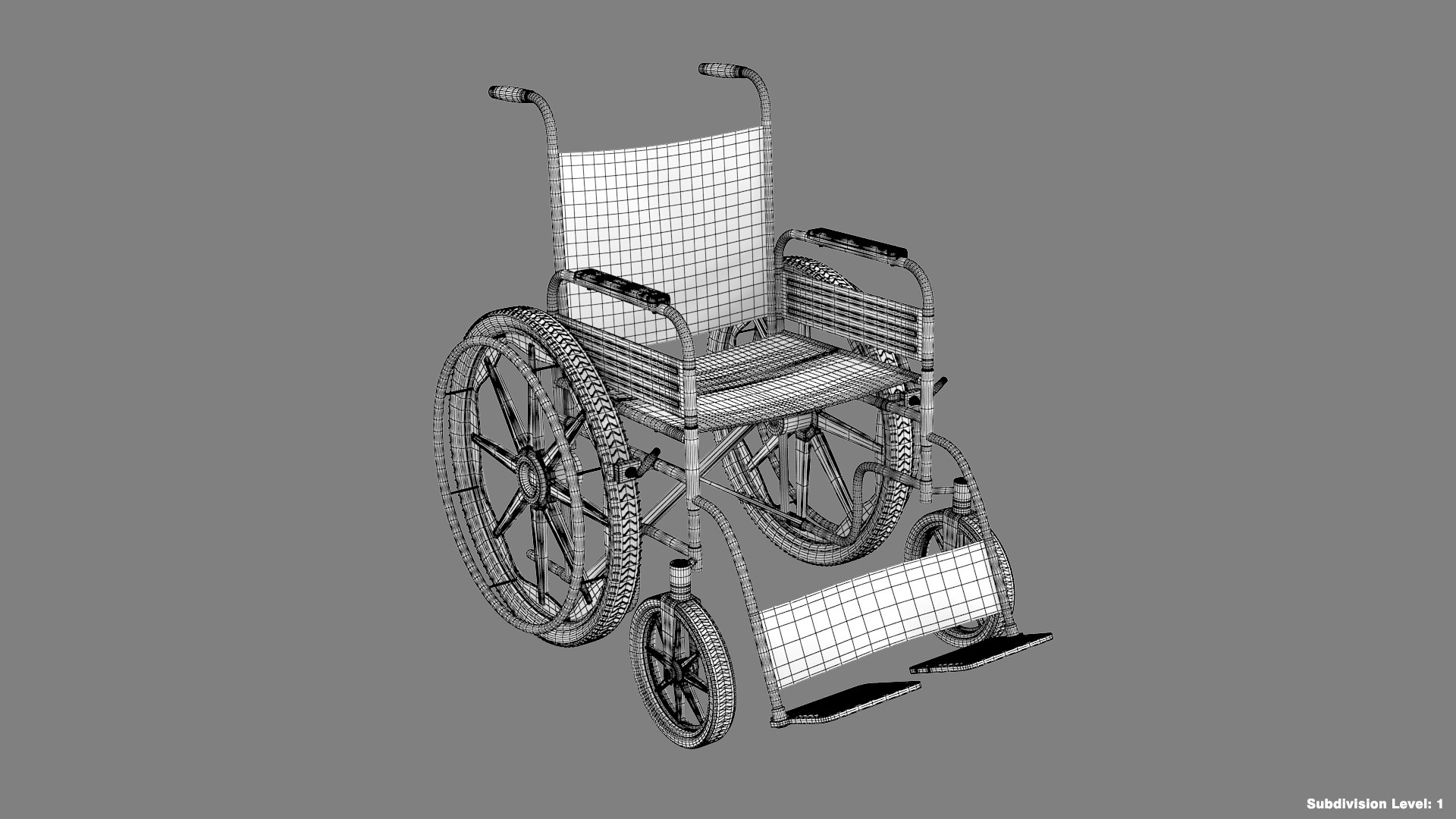 3D Wheelchair - TurboSquid 2084611