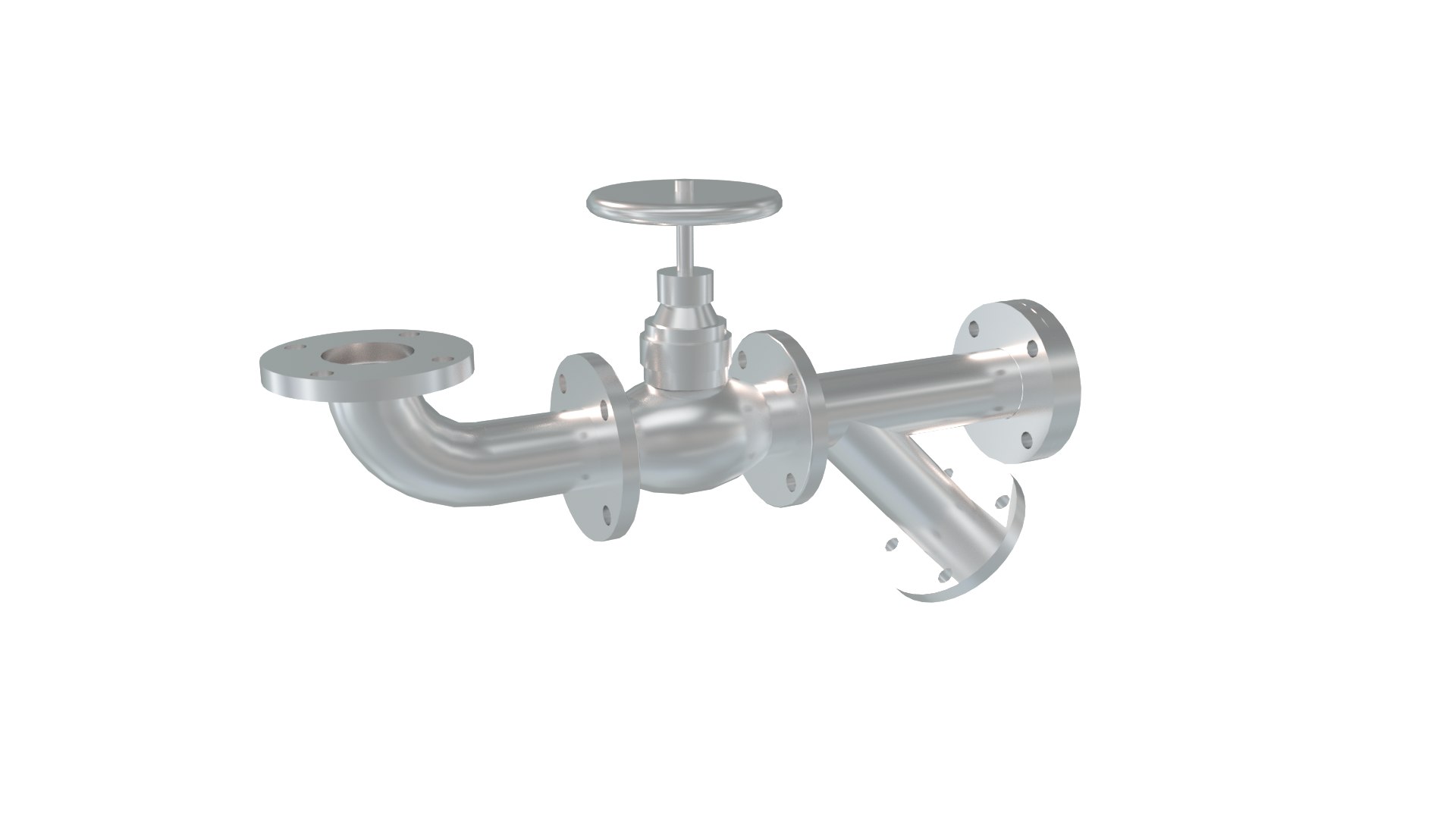 Simple Pipe Model 3D Model - TurboSquid 2086034