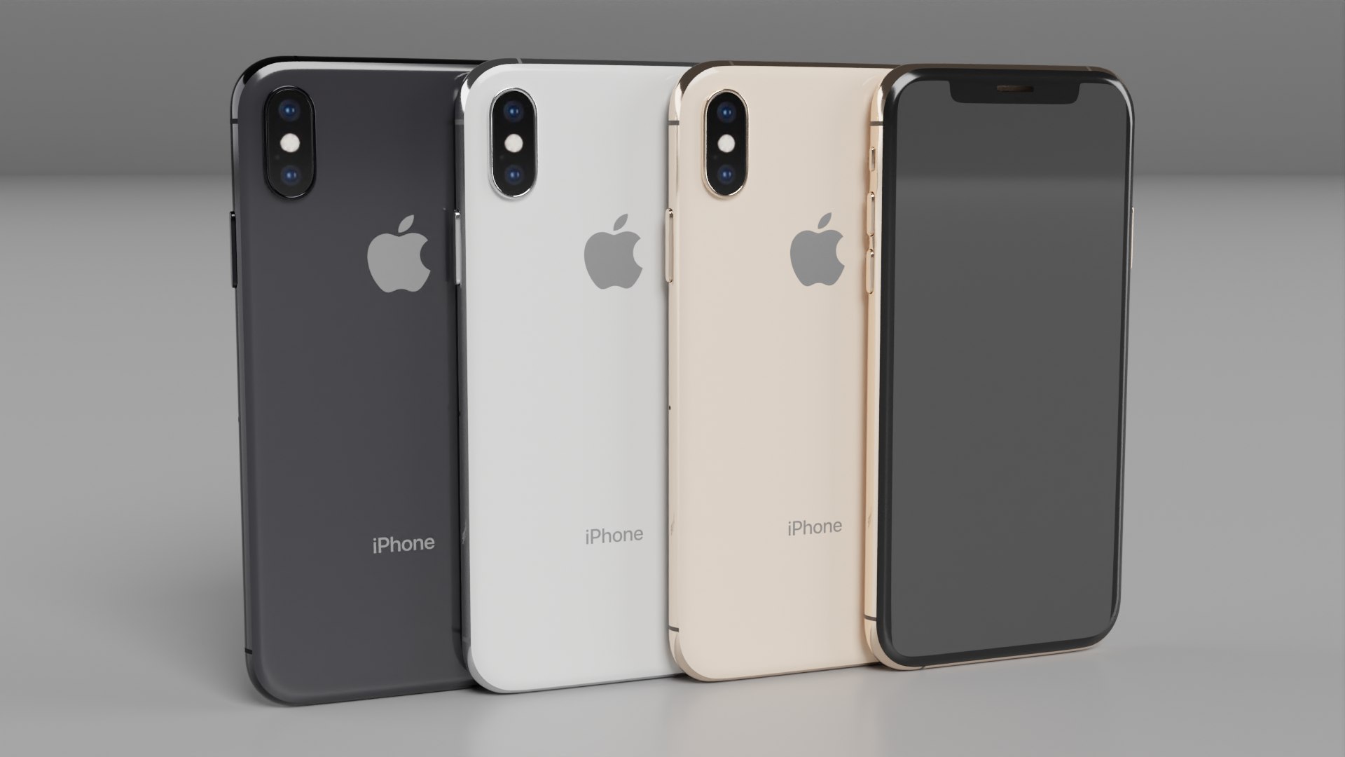 3D iPhone XS All Colors Smartphone - TurboSquid 2081122