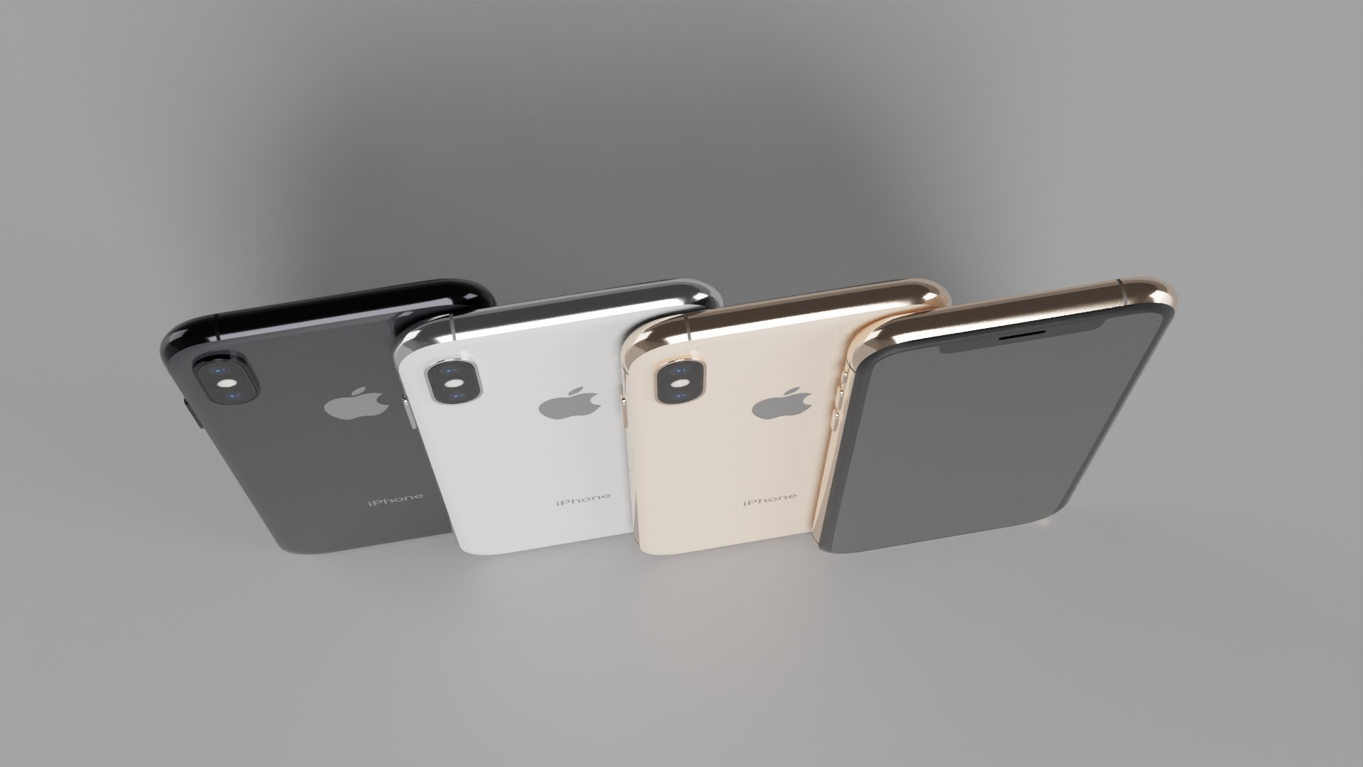 3D IPhone XS All Colors Smartphone - TurboSquid 2081122