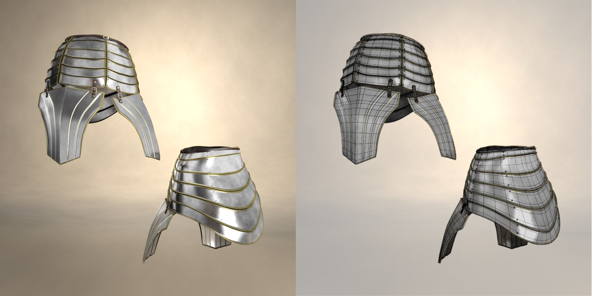 armor suit 3d model