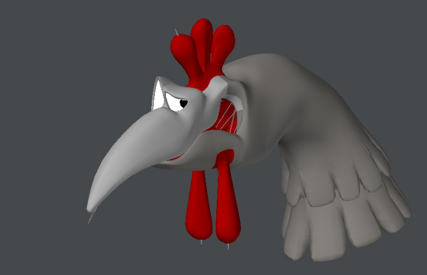 Old Cartoon Chicken 3D Model | 1144091 | TurboSquid