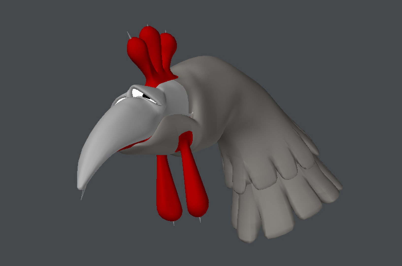 Old Cartoon Chicken 3D Model | 1144091 | TurboSquid