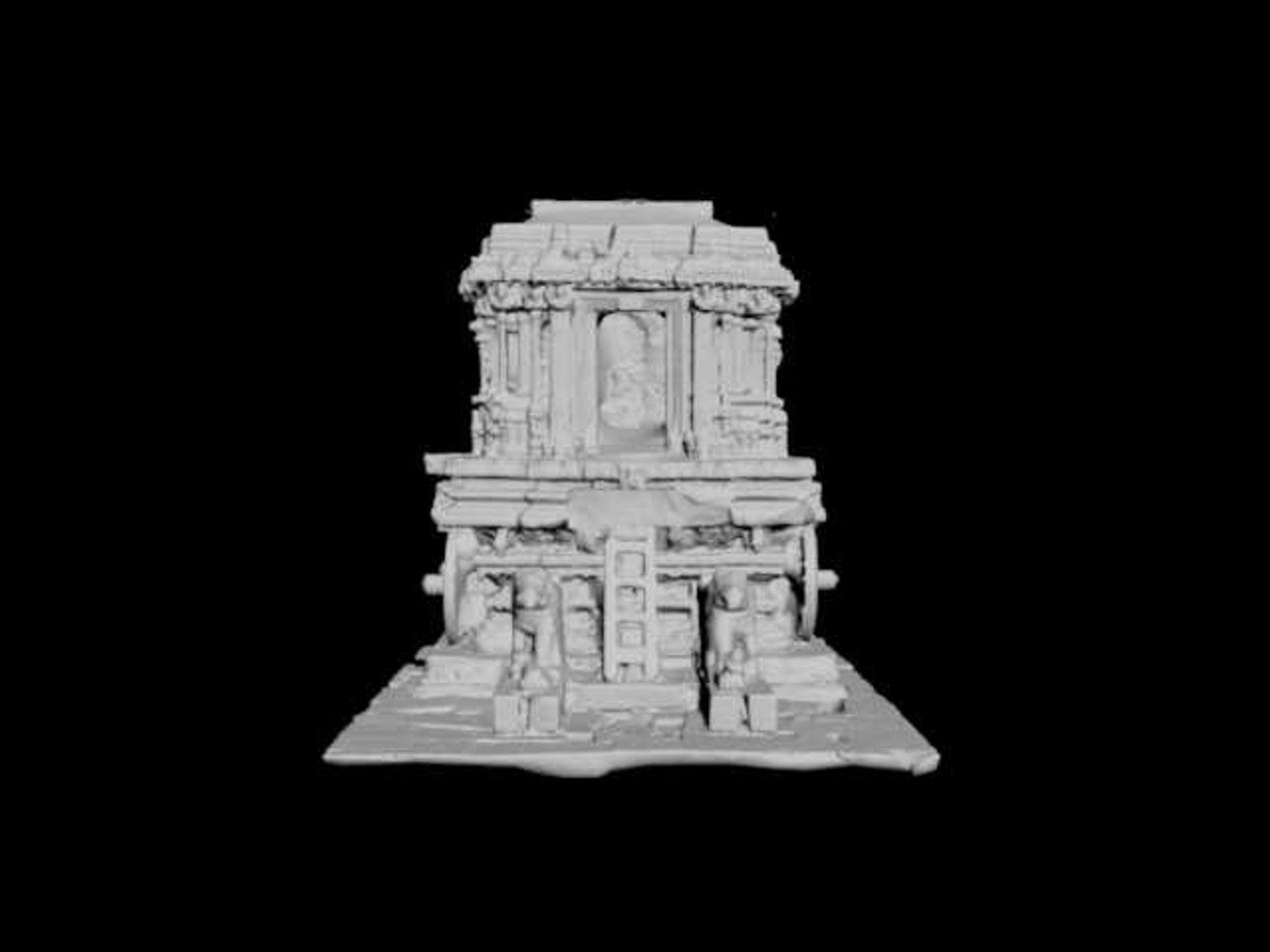 Hampi Stone Chariot 3D Model - TurboSquid 1357696