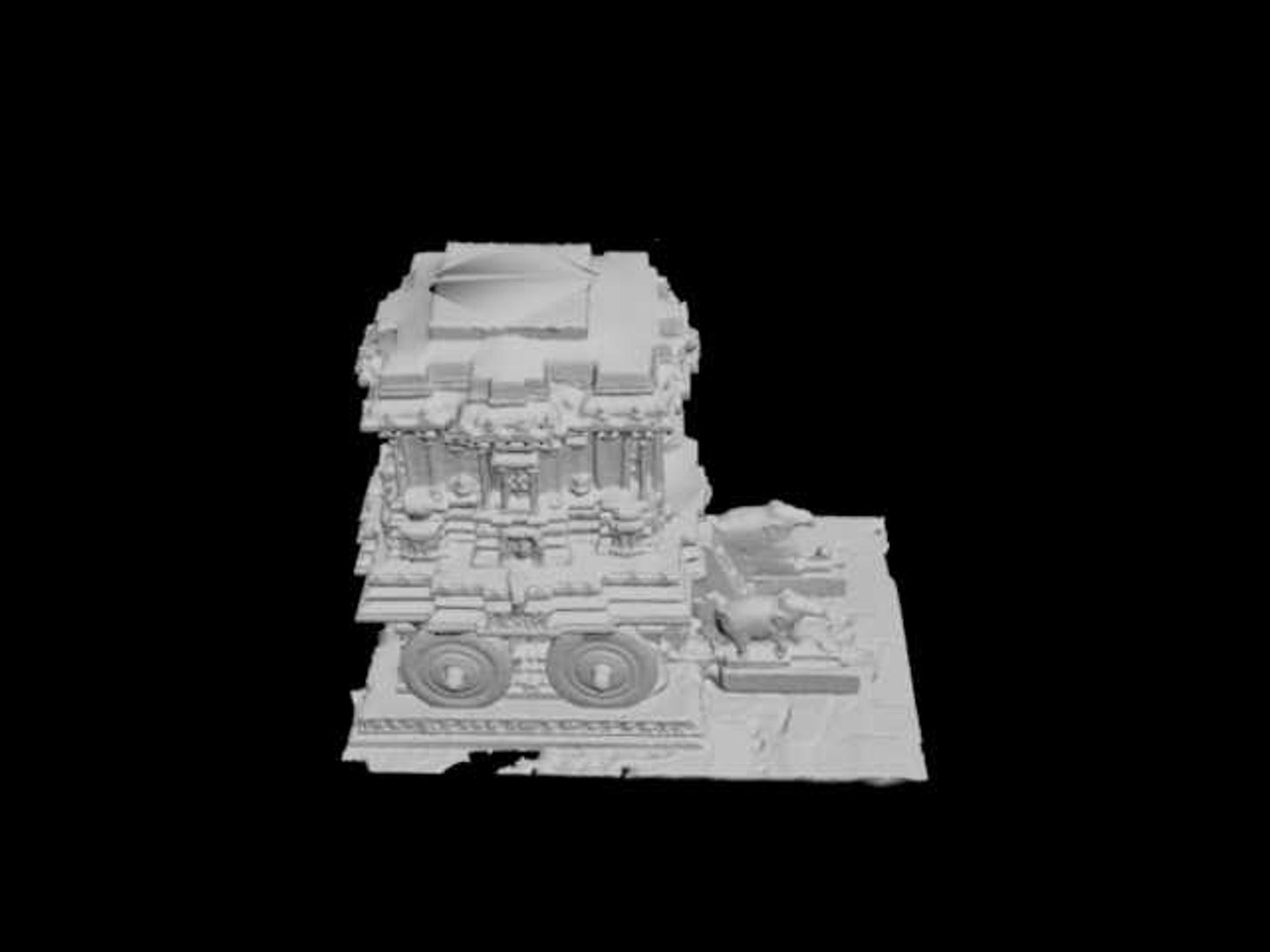 Hampi Stone Chariot 3D Model - TurboSquid 1357696