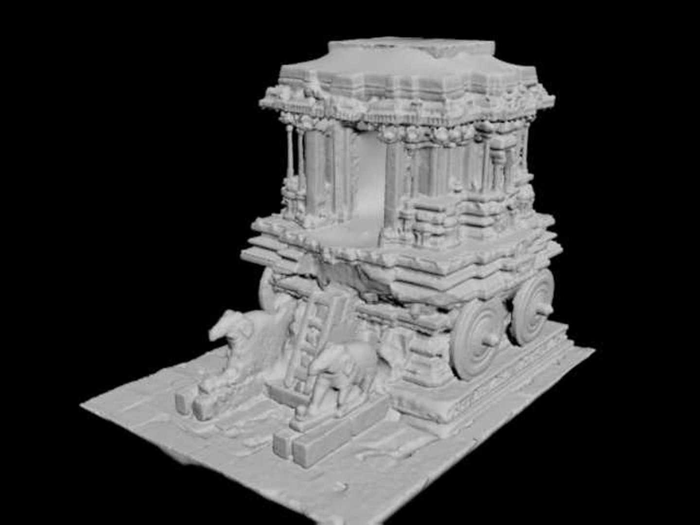 Hampi Stone Chariot 3D Model - TurboSquid 1357696