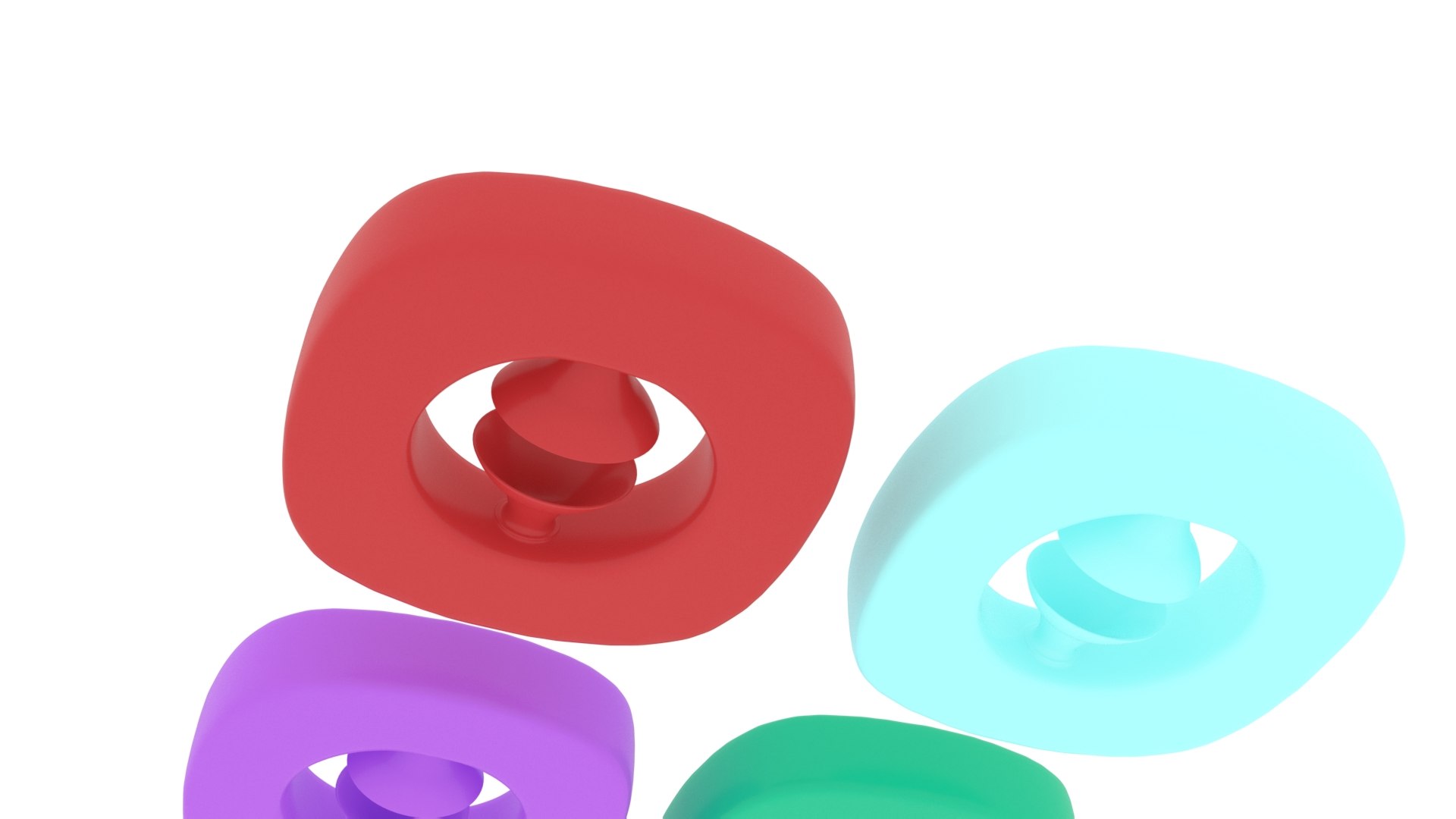 Fidget Toy Grab Snaps Set model - TurboSquid 1765397