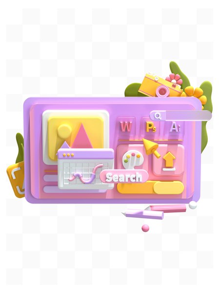 3D Cartoon UI 3D model - TurboSquid 2042984