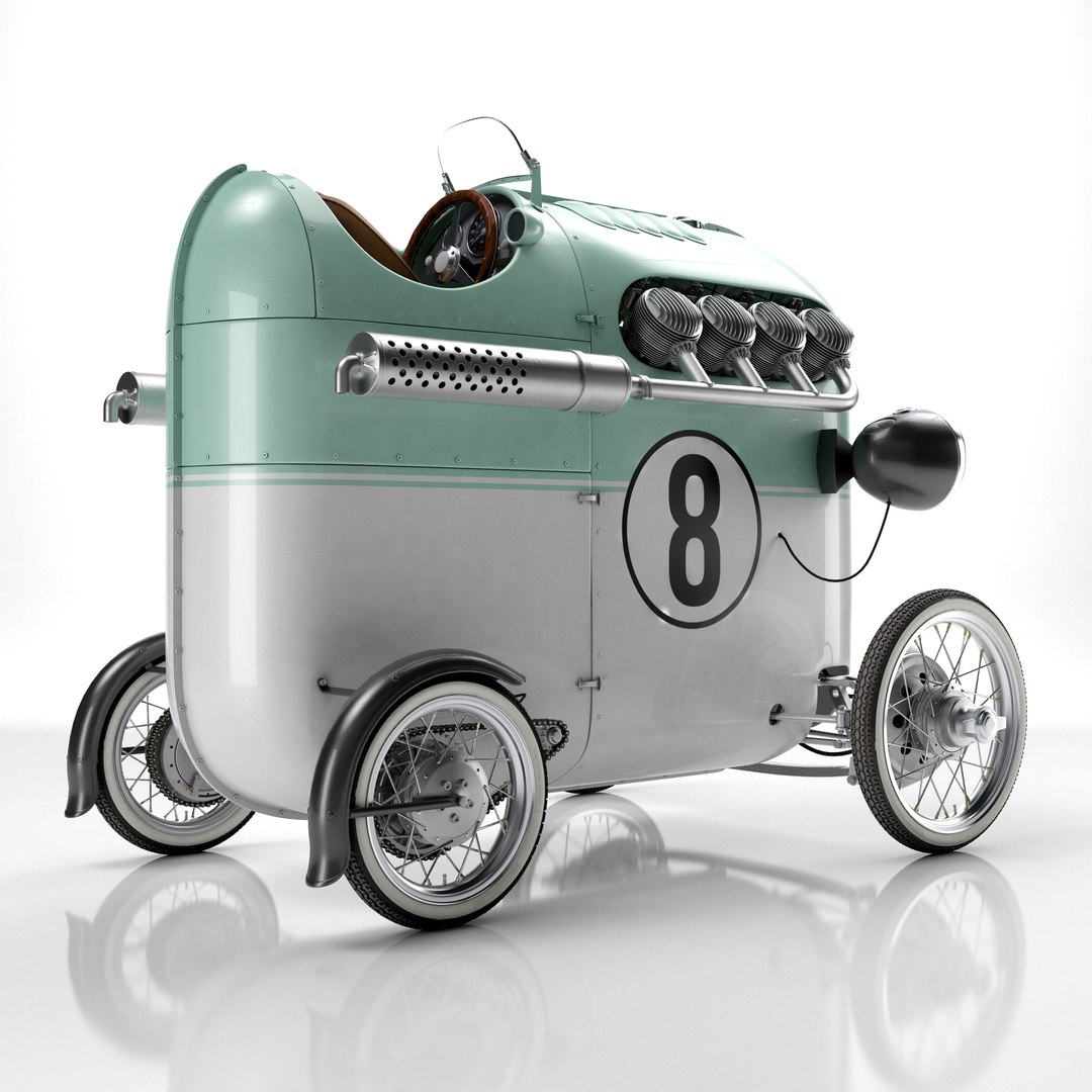 3D Steampunk Race Car - TurboSquid 2100013