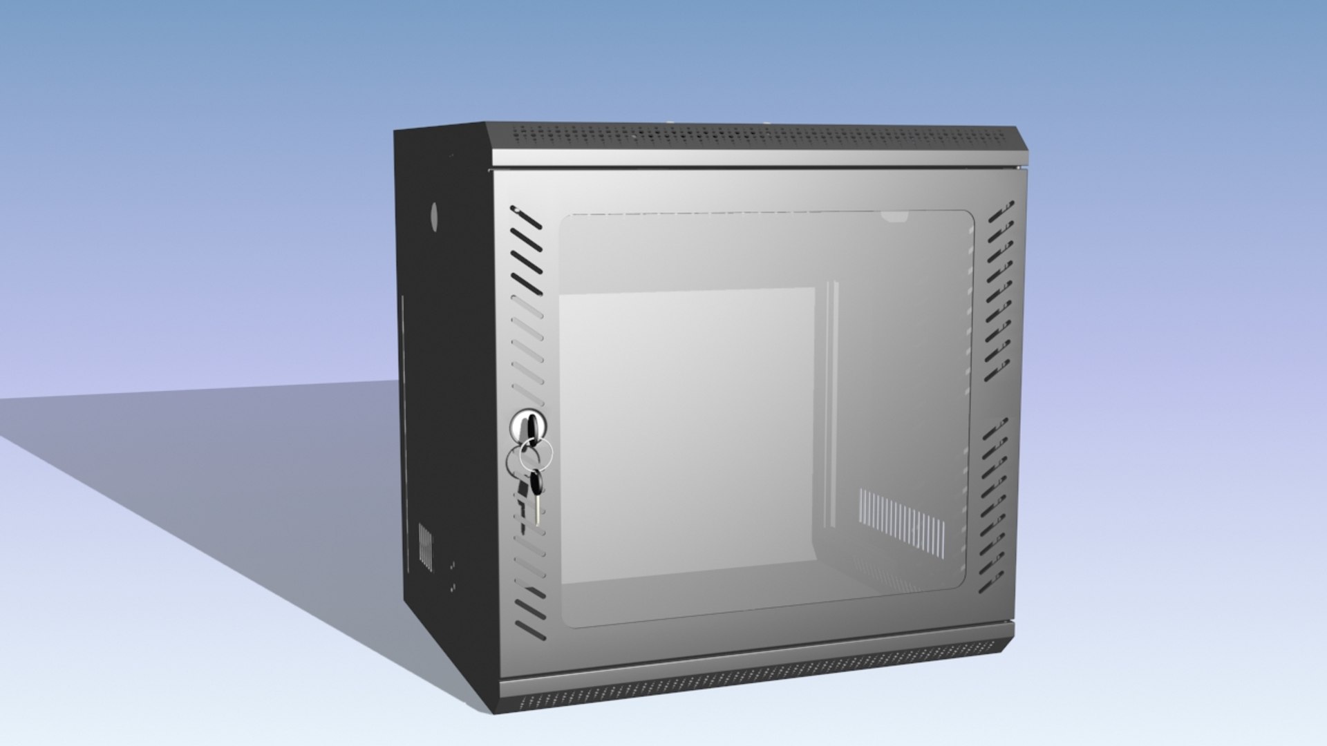 3d Model Wall Mount Network Server