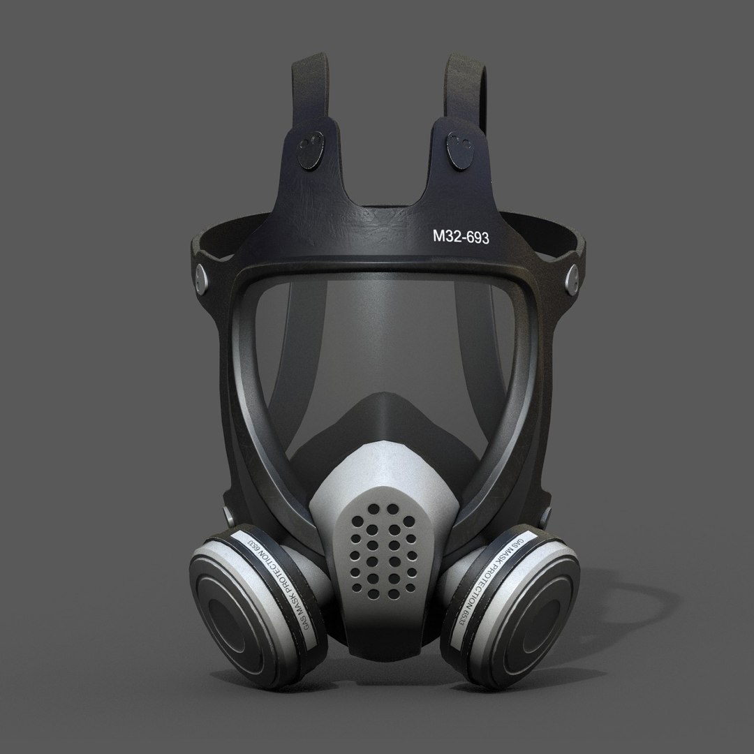 3D Gas Mask Model - TurboSquid 1550082