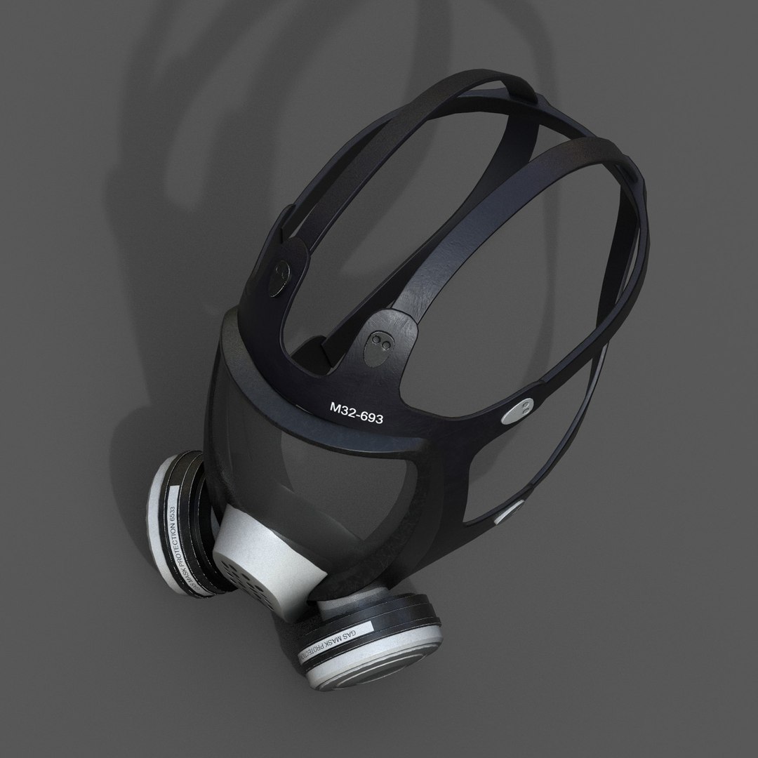 3D Gas Mask Model - TurboSquid 1550082