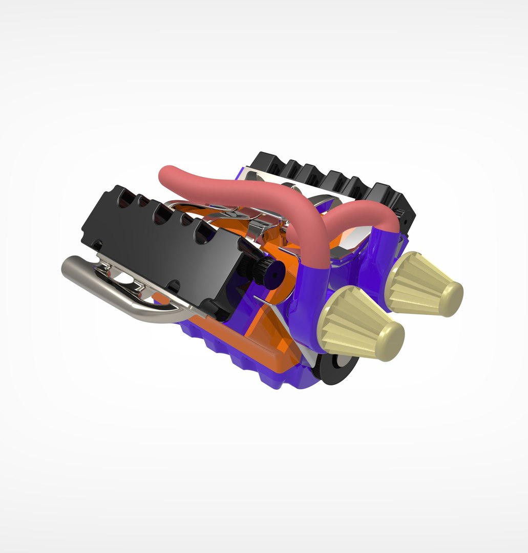 3D V 6 Engine Model - TurboSquid 2047805