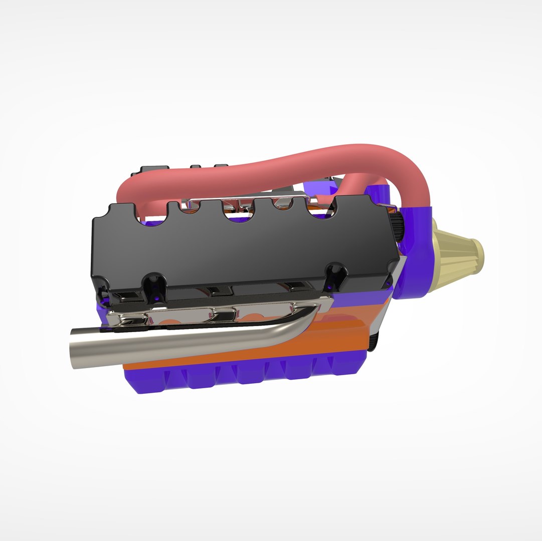 3D V 6 Engine model - TurboSquid 2047805