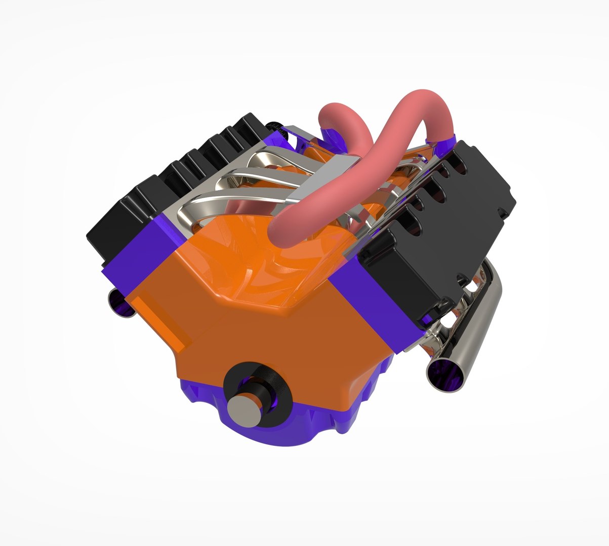 3D V 6 Engine Model - TurboSquid 2047805