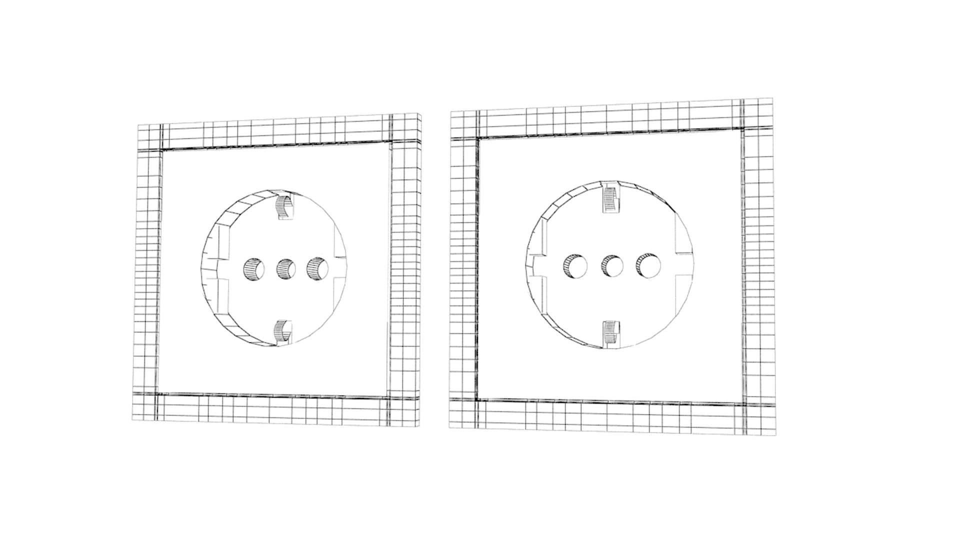 3d Model Power Outlet V2