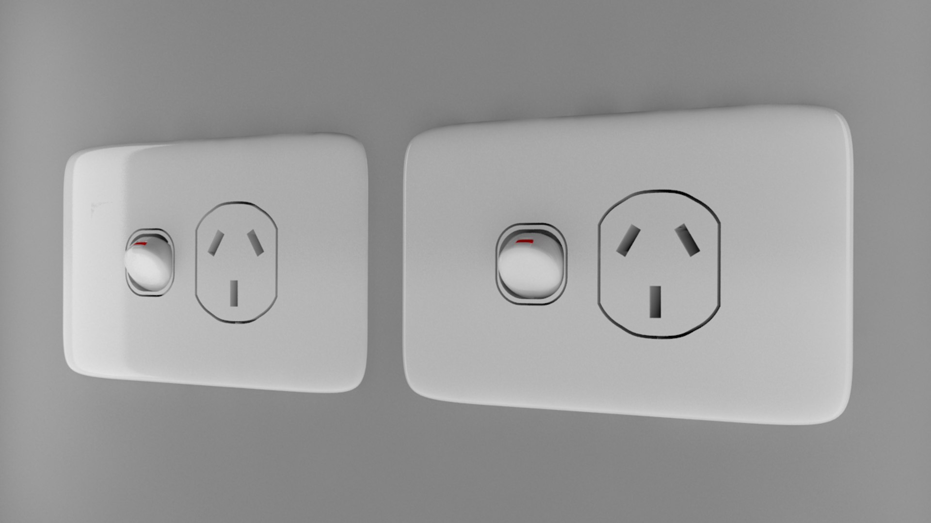 3d model power outlet v2