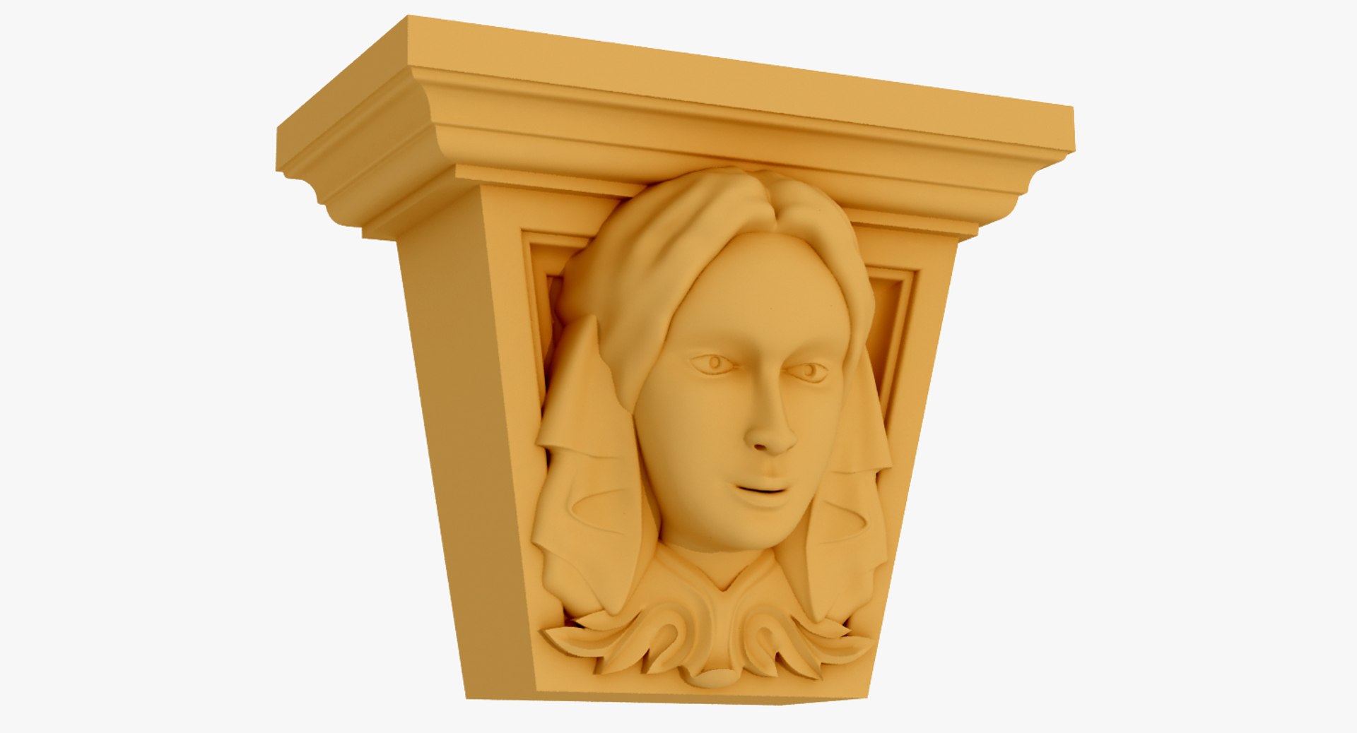 3d Classical Interior Wall Model