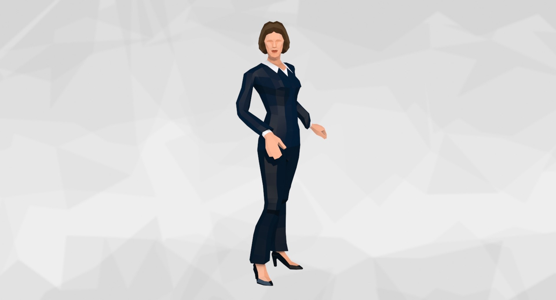 3D Style Couple Business Man Model - TurboSquid 1384116