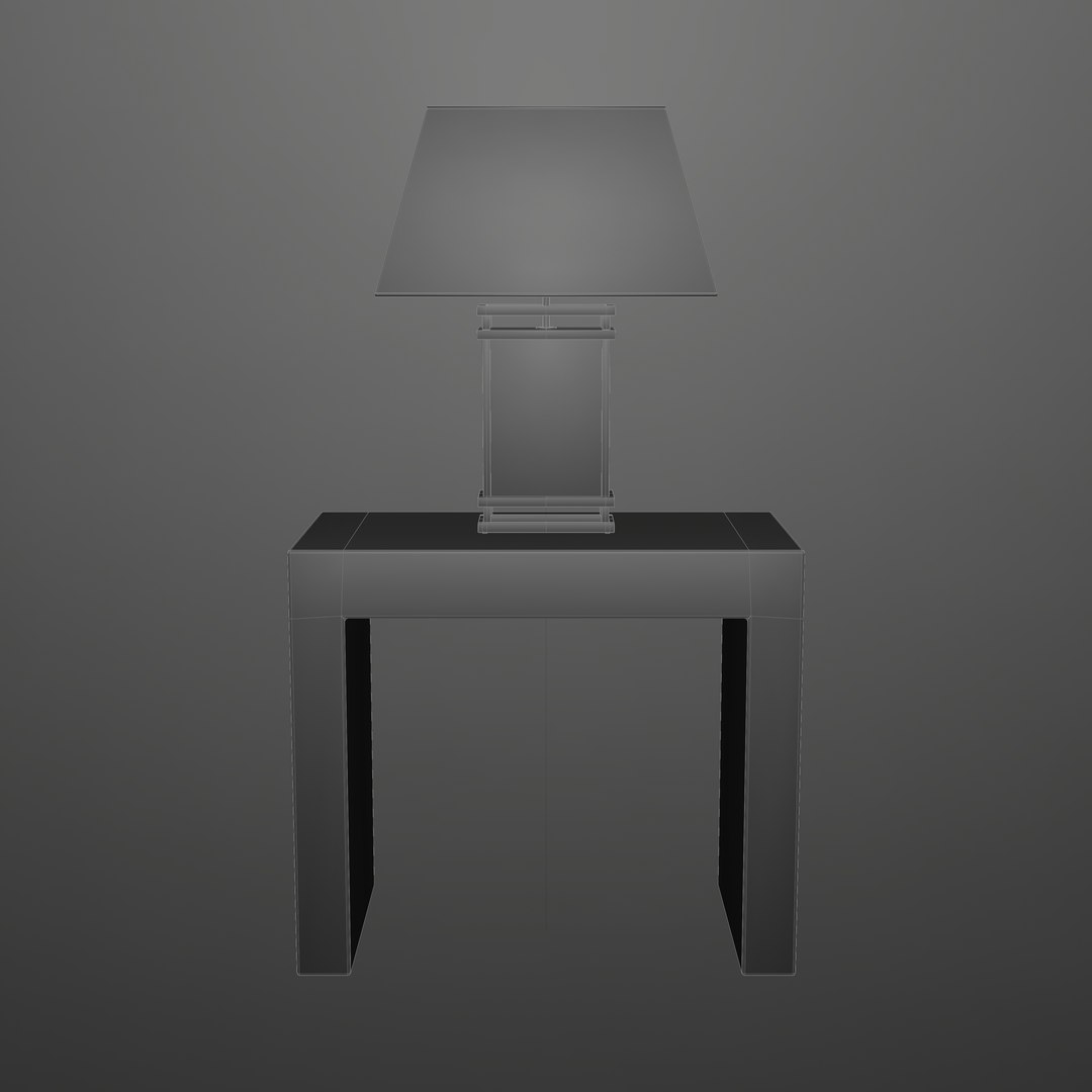 3D Modern table and lamp model - TurboSquid 1996841