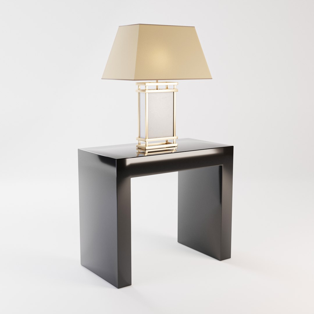 3D Modern table and lamp model - TurboSquid 1996841