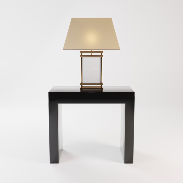 3D Modern table and lamp model - TurboSquid 1996841