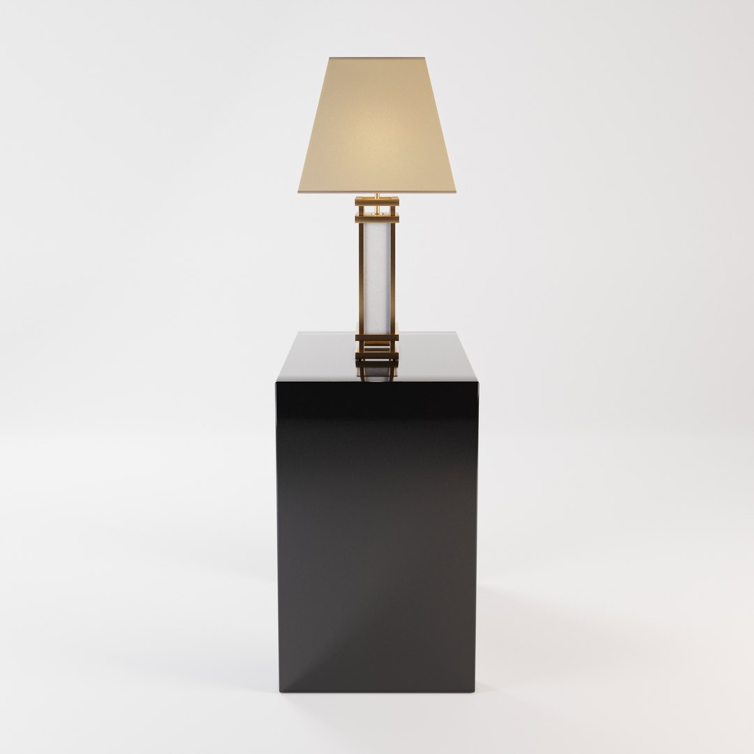 3D Modern table and lamp model - TurboSquid 1996841