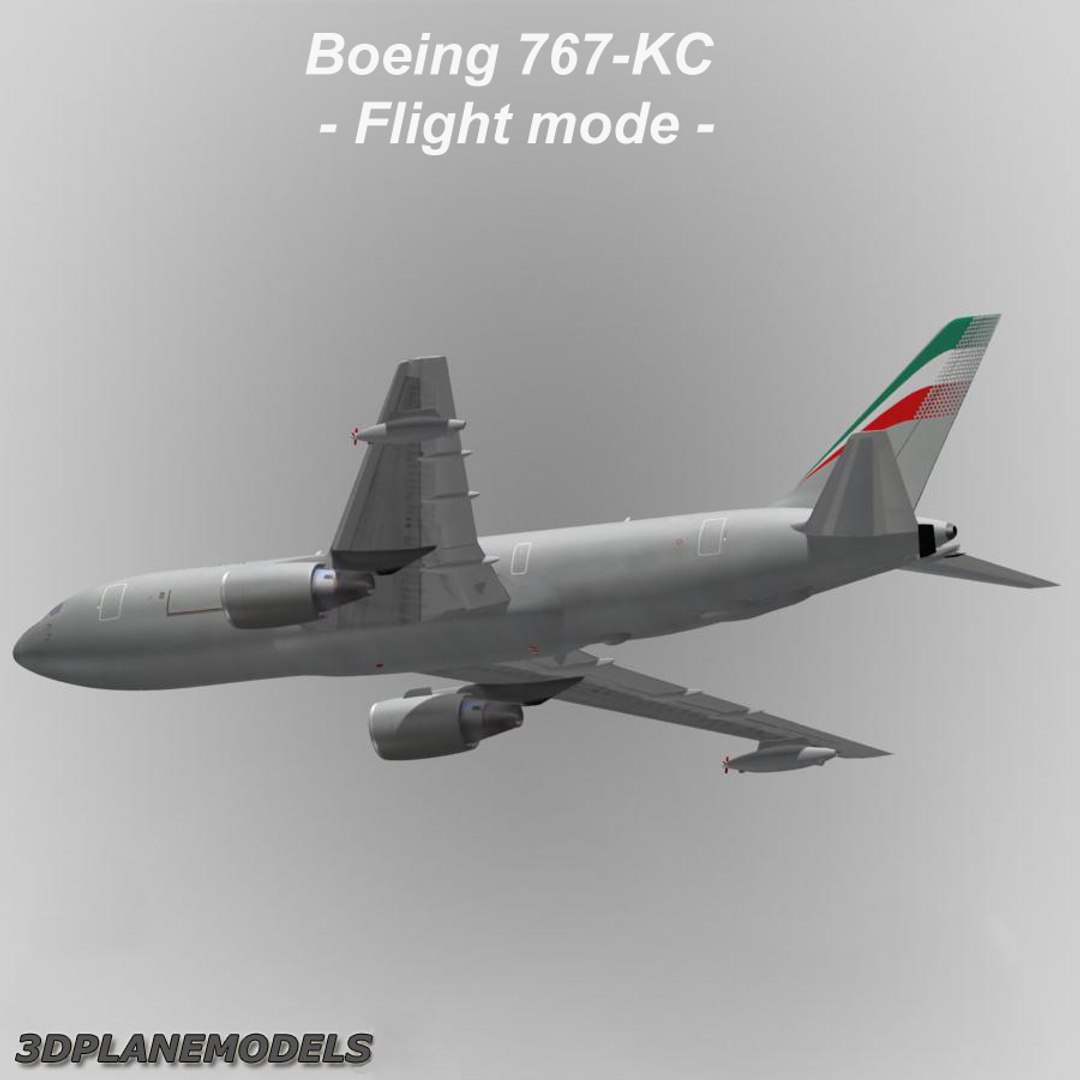 Kc-767 Tanker Transport Aircraft 3d Model