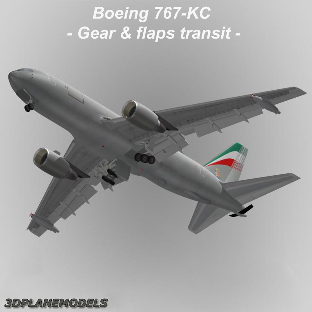 Kc-767 Tanker Transport Aircraft 3d Model